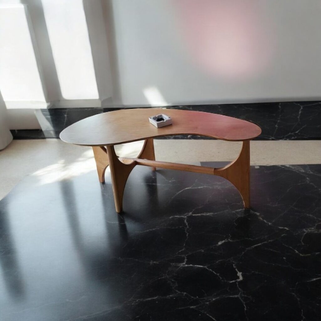 Kidney Table With Curved Base - Motiroma